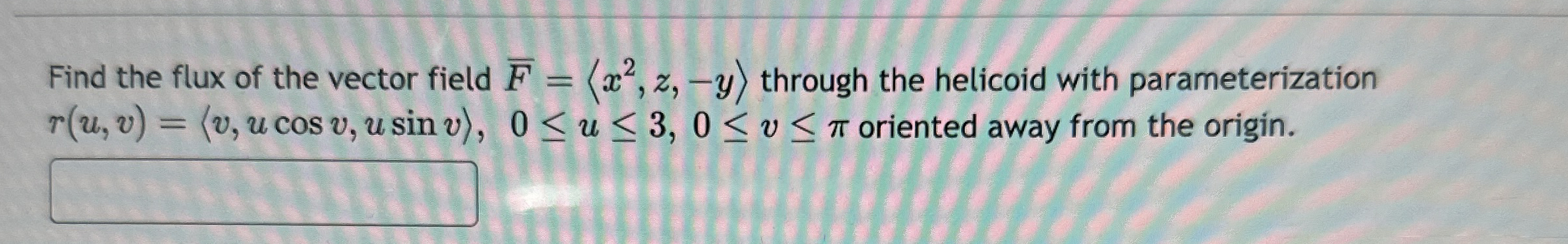 Solved Find the flux of the vector field | Chegg.com