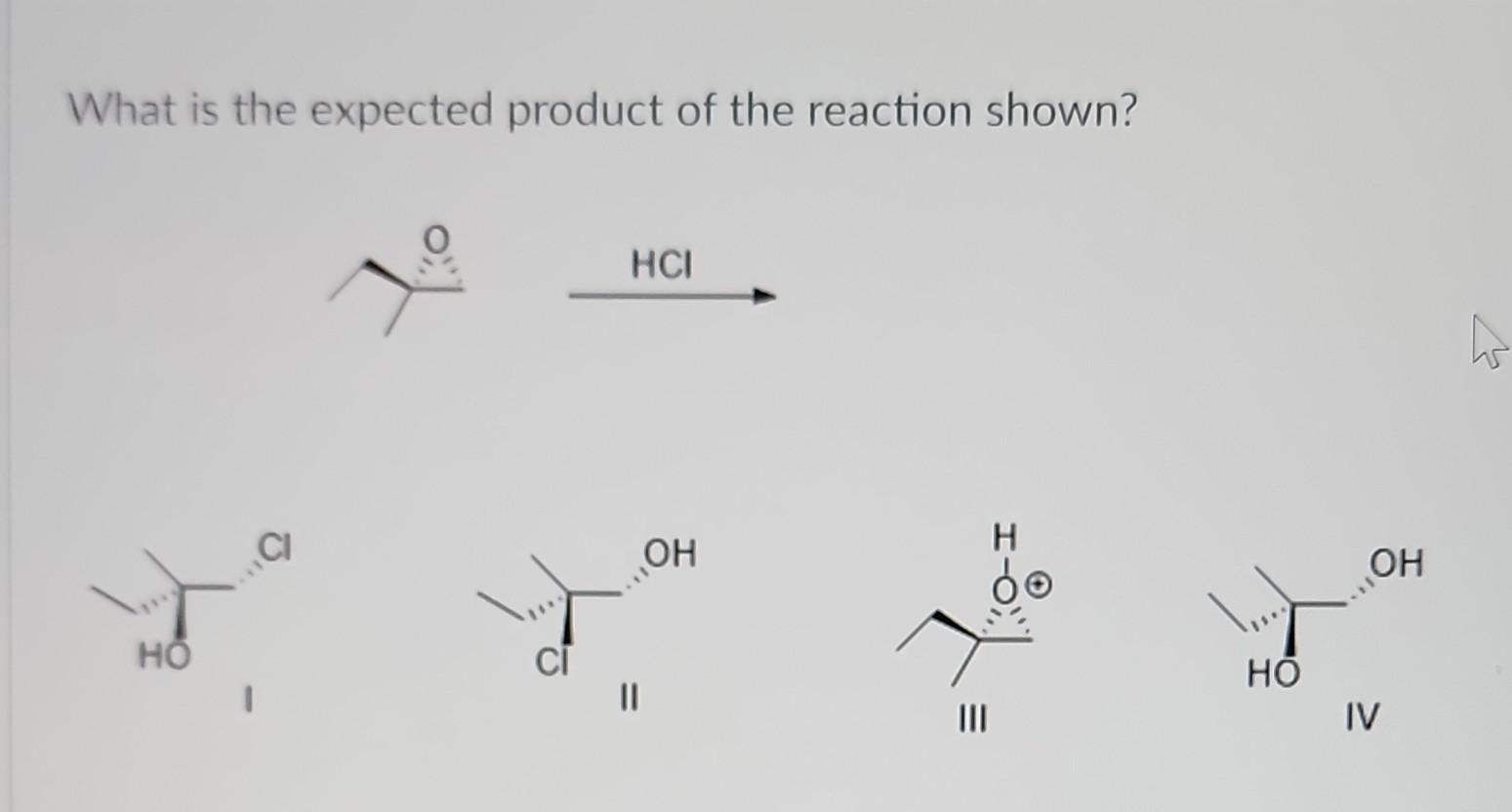 Solved What is the expected product of the reaction shown? a | Chegg.com