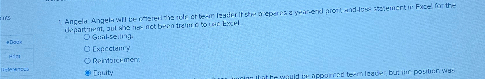 Solved Angela: Angela will be offered the role of team | Chegg.com