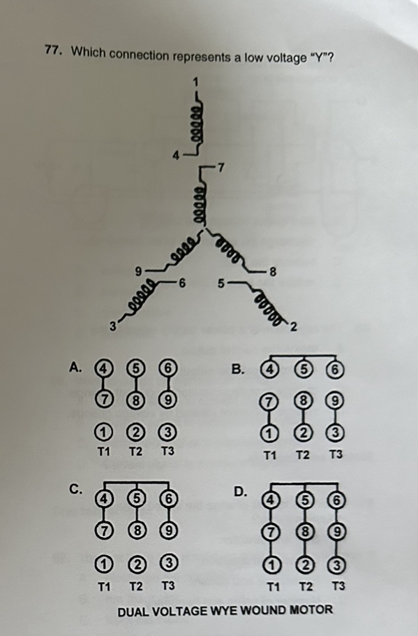 Solved Which connection represents a low voltage | Chegg.com