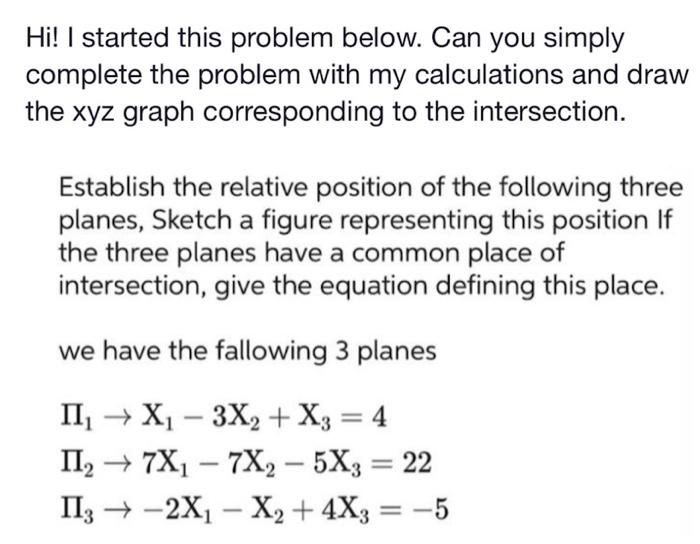 Solved Hi! I started this problem below. Can you simply | Chegg.com