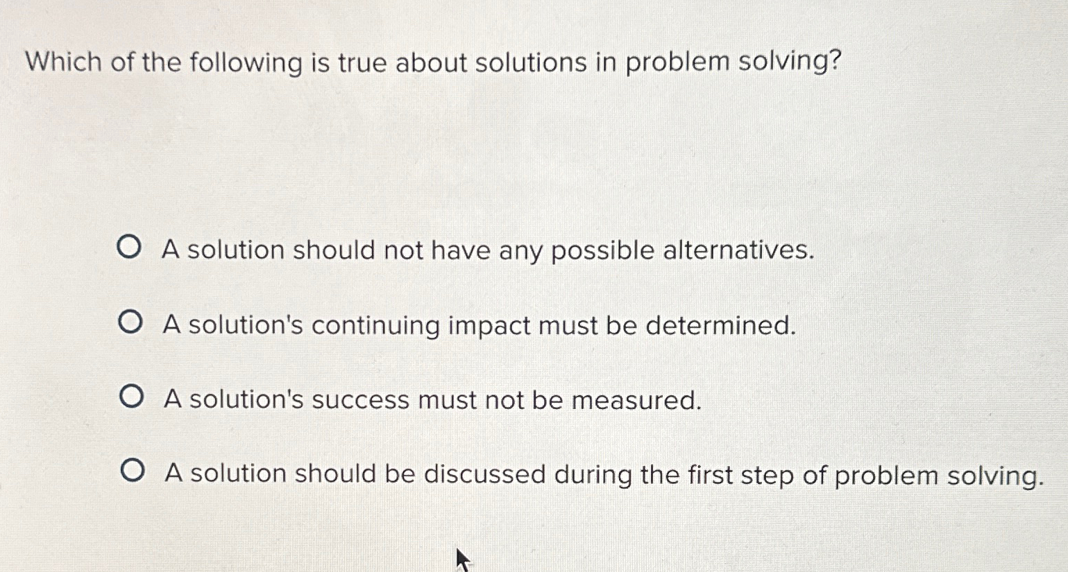 Solved Which of the following is true about solutions in | Chegg.com