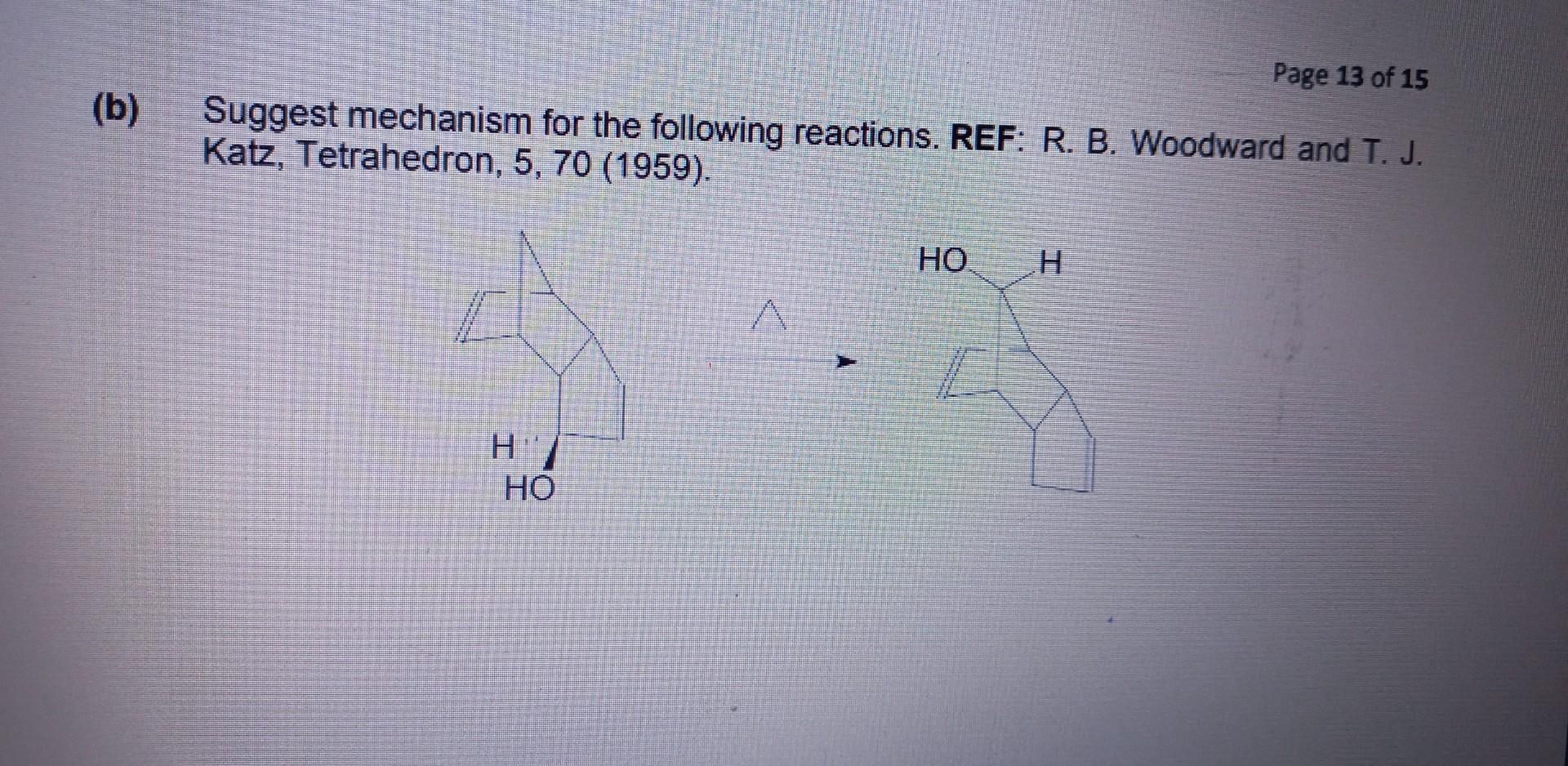 Solved Suggest mechanism for the following reactions. REF: | Chegg.com