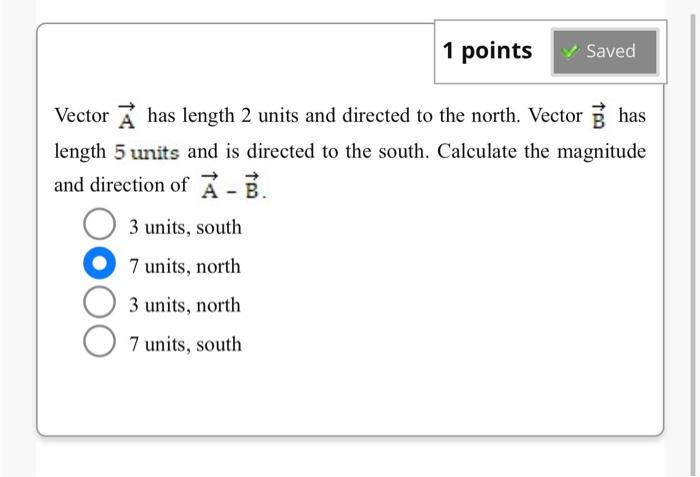 Solved Vector A has length 2 units and directed to the | Chegg.com