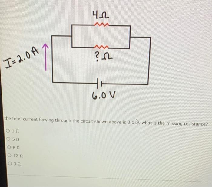 Solved If the total current flowing through the circuit | Chegg.com