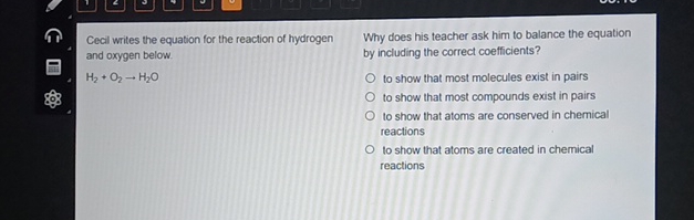 Solved Cecil writes the equation for the reaction of | Chegg.com