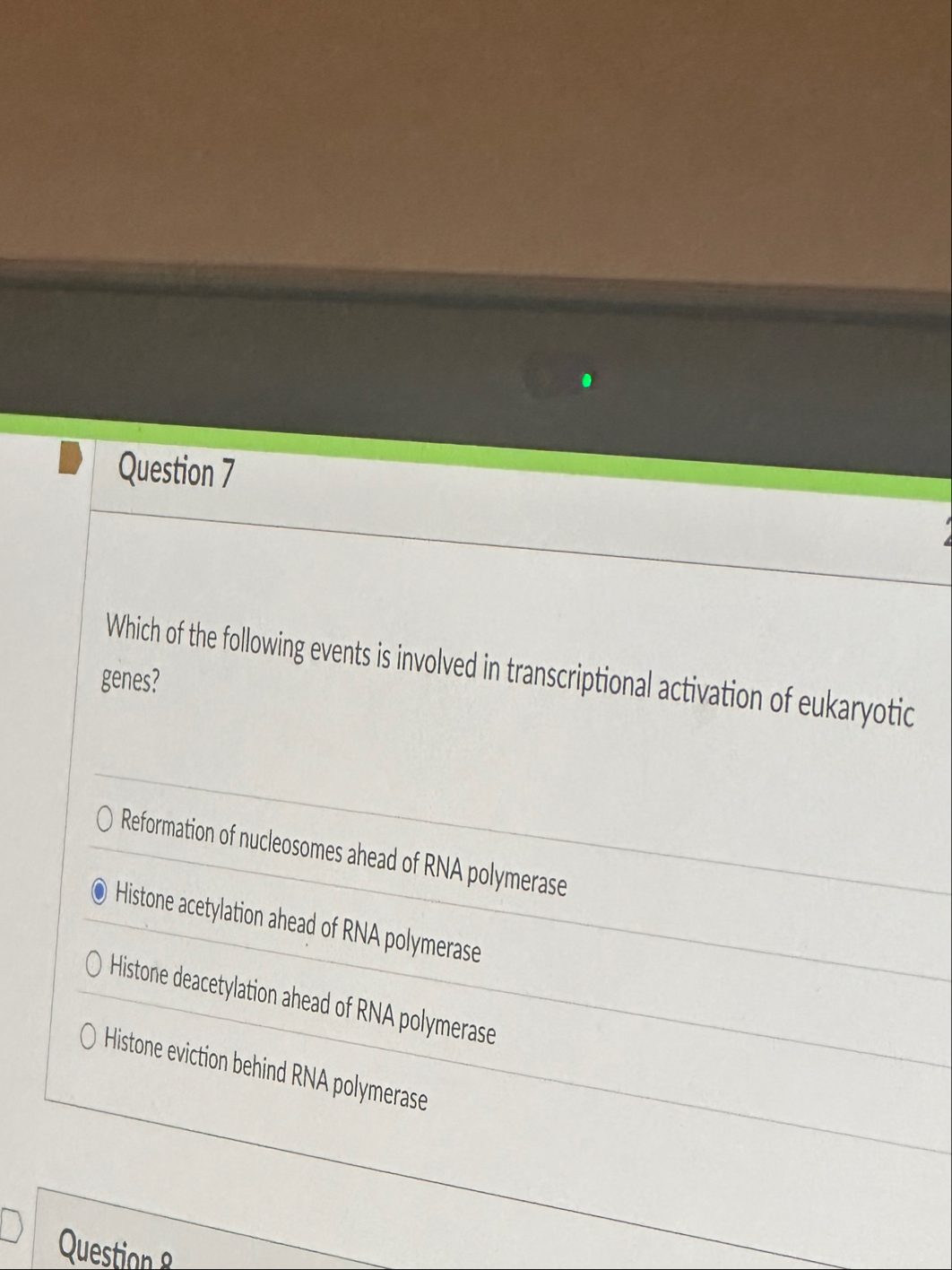 Solved Question 7Which of the following events is involved | Chegg.com