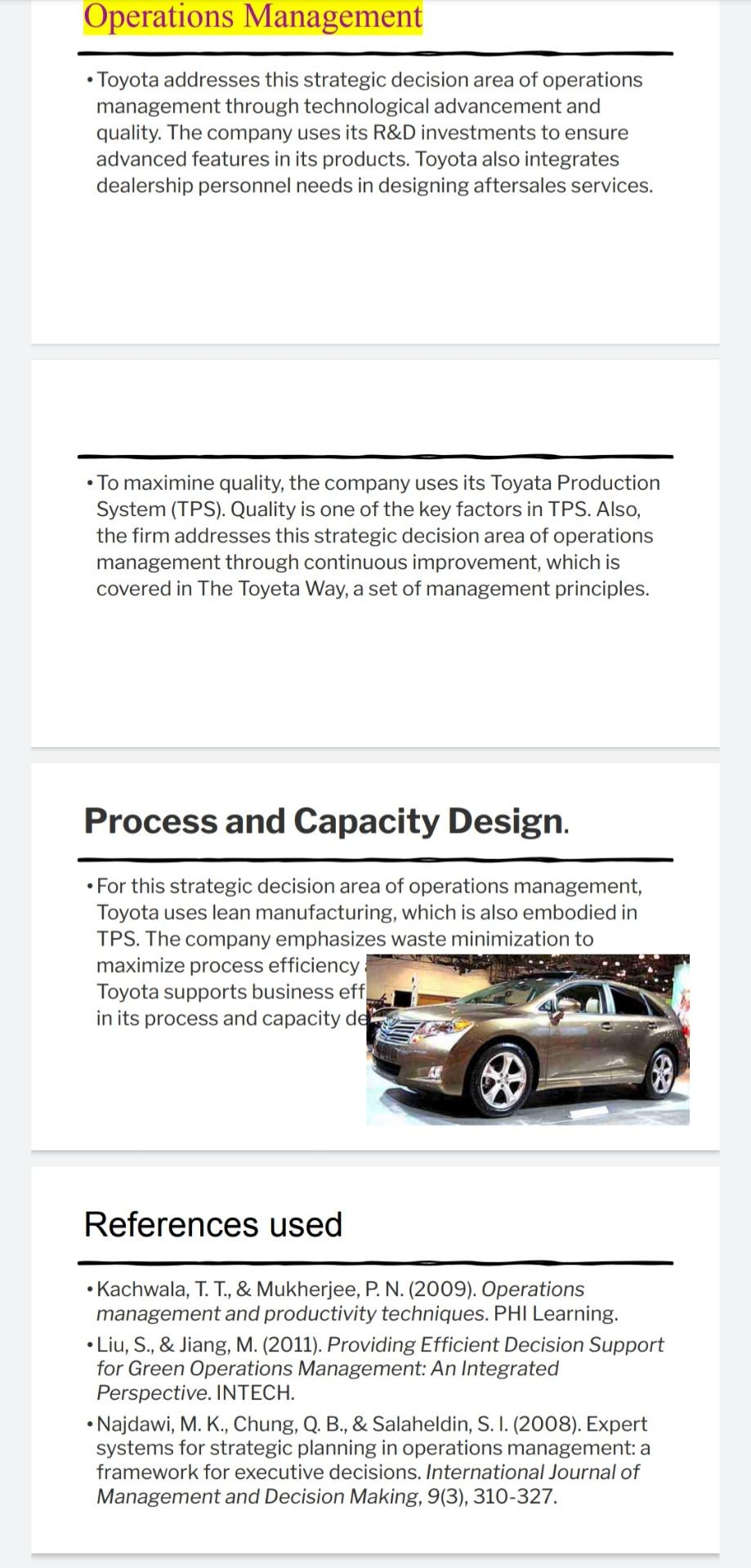 Solved Table of Contents - Backround information - Company | Chegg.com