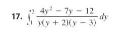 Solved ∫12y(y+2)(y−3)4y2−7y−12dy | Chegg.com