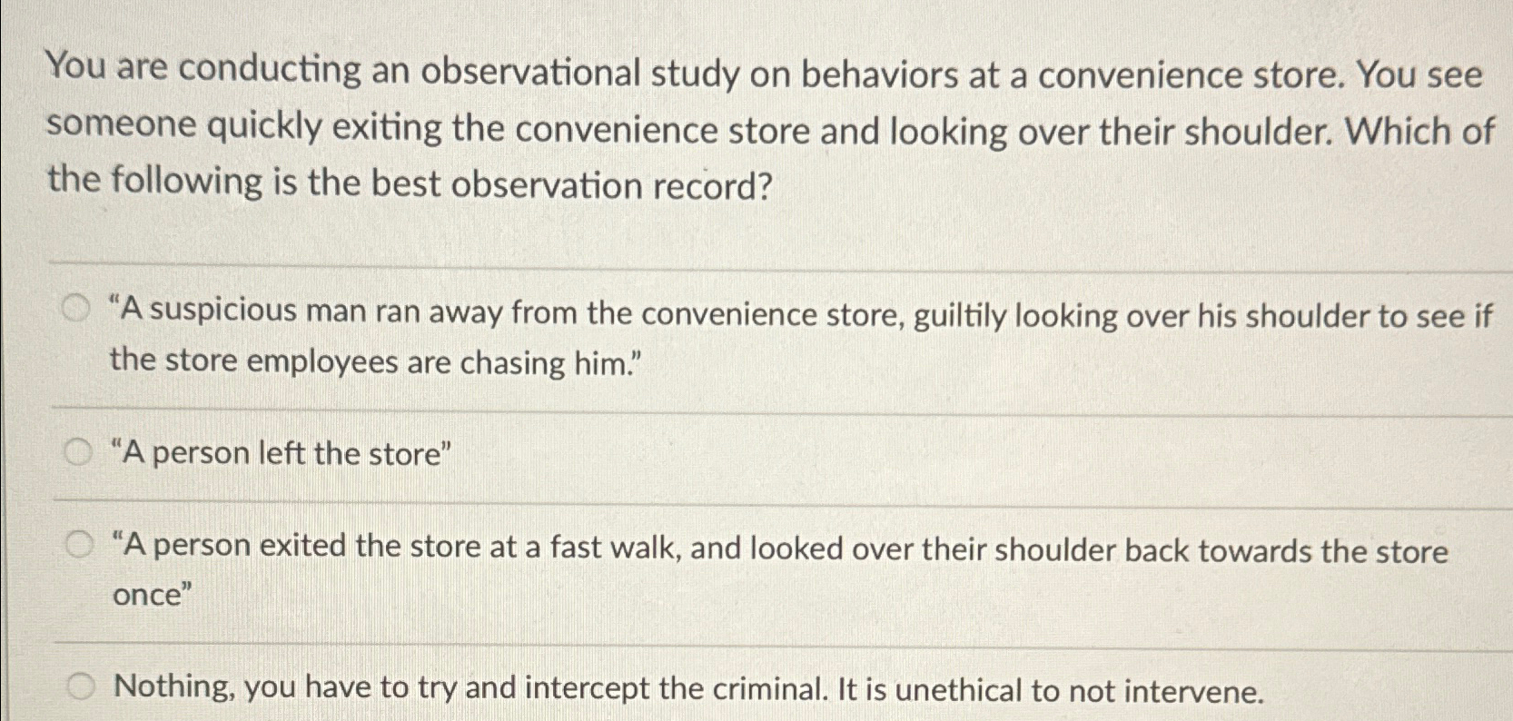 Solved You are conducting an observational study on | Chegg.com
