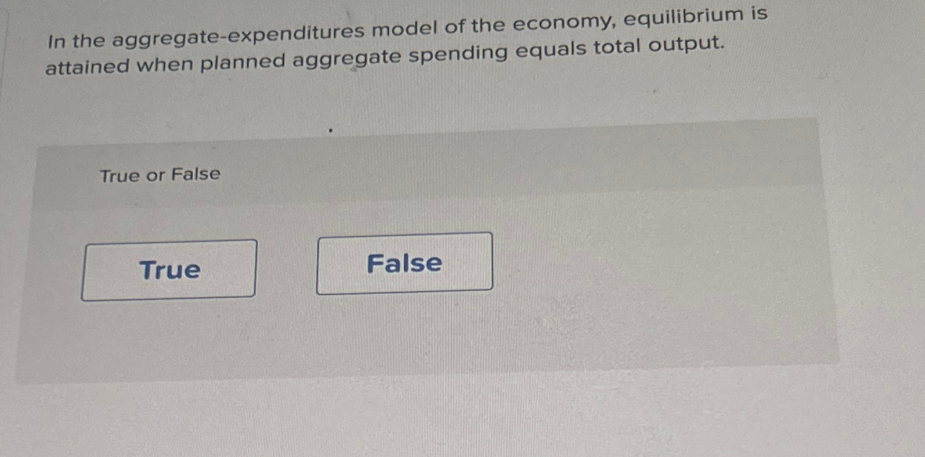 Solved In the aggregate-expenditures model of the economy, | Chegg.com