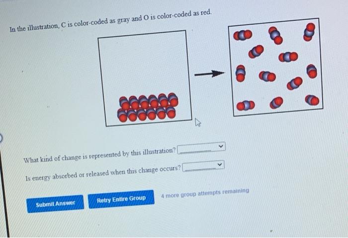 Solved In the illustration, Cis color-coded as gray and O is | Chegg.com