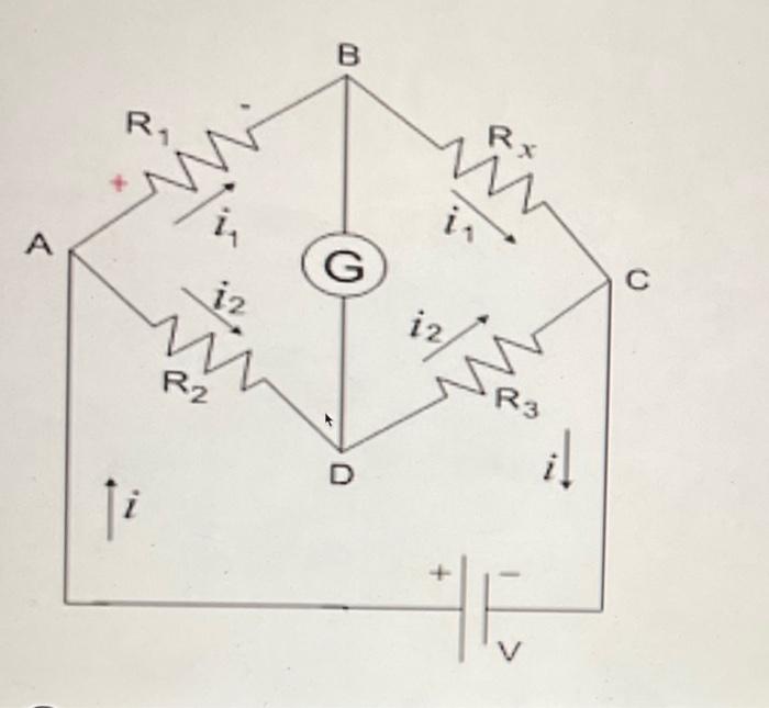 Solved The condition for the wheatstone bridge to be in | Chegg.com