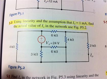 Solved Figure P5,1 Using linearity and the assumption that | Chegg.com
