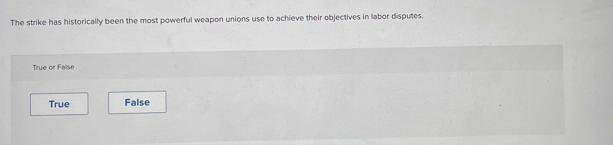 Solved The strike has historically been the most powerful | Chegg.com