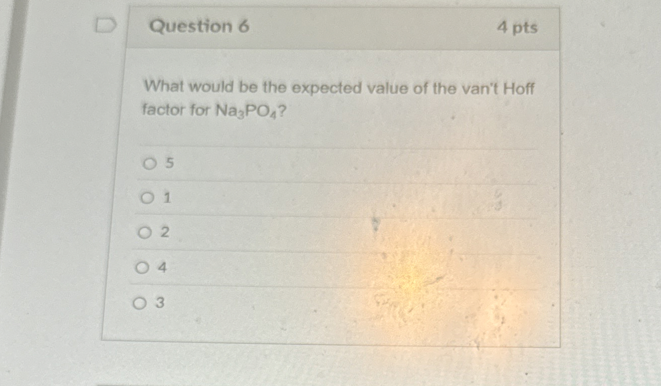 Solved Question 64 ﻿ptsWhat would be the expected value of | Chegg.com