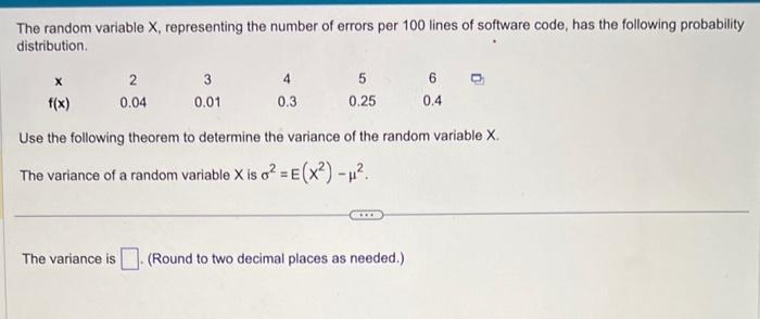 Solved The random variable X, representing the number of | Chegg.com