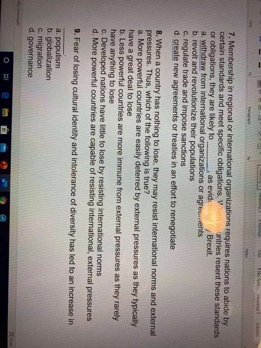 Solved ox, xa EEEE - Font AaBbcc AaBBC AaBbCcl AaBb AaBbCel | Chegg.com