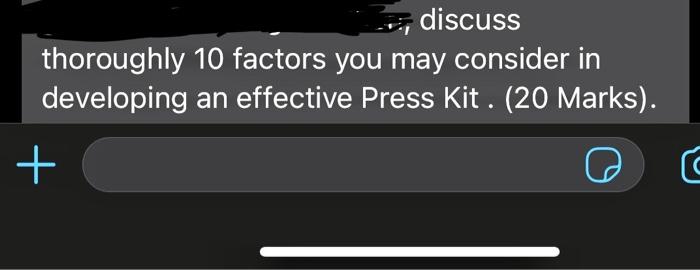 Solved PUBLIC RELATIONS MANAGEMENT.Discuss thoroughly 10 | Chegg.com