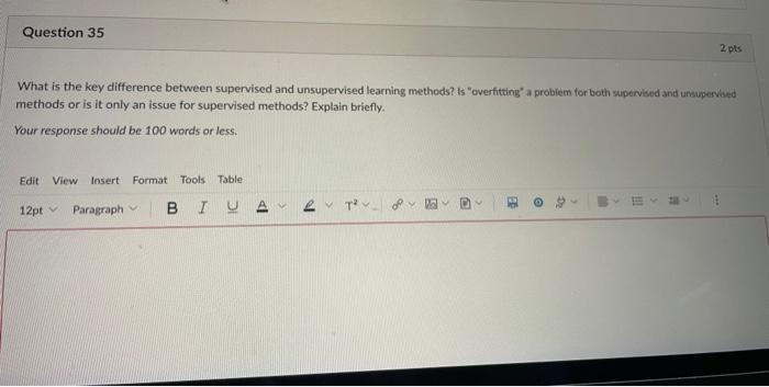 Solved What is the key difference between supervised and | Chegg.com