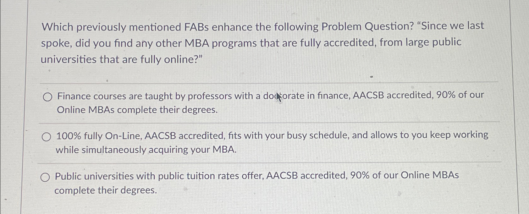 Solved Which previously mentioned FABs enhance the following | Chegg.com
