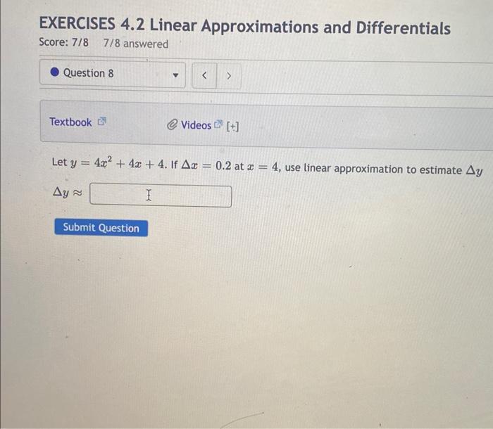 Solved EXERCISES 4.2 Linear Approximations and Differentials | Chegg.com