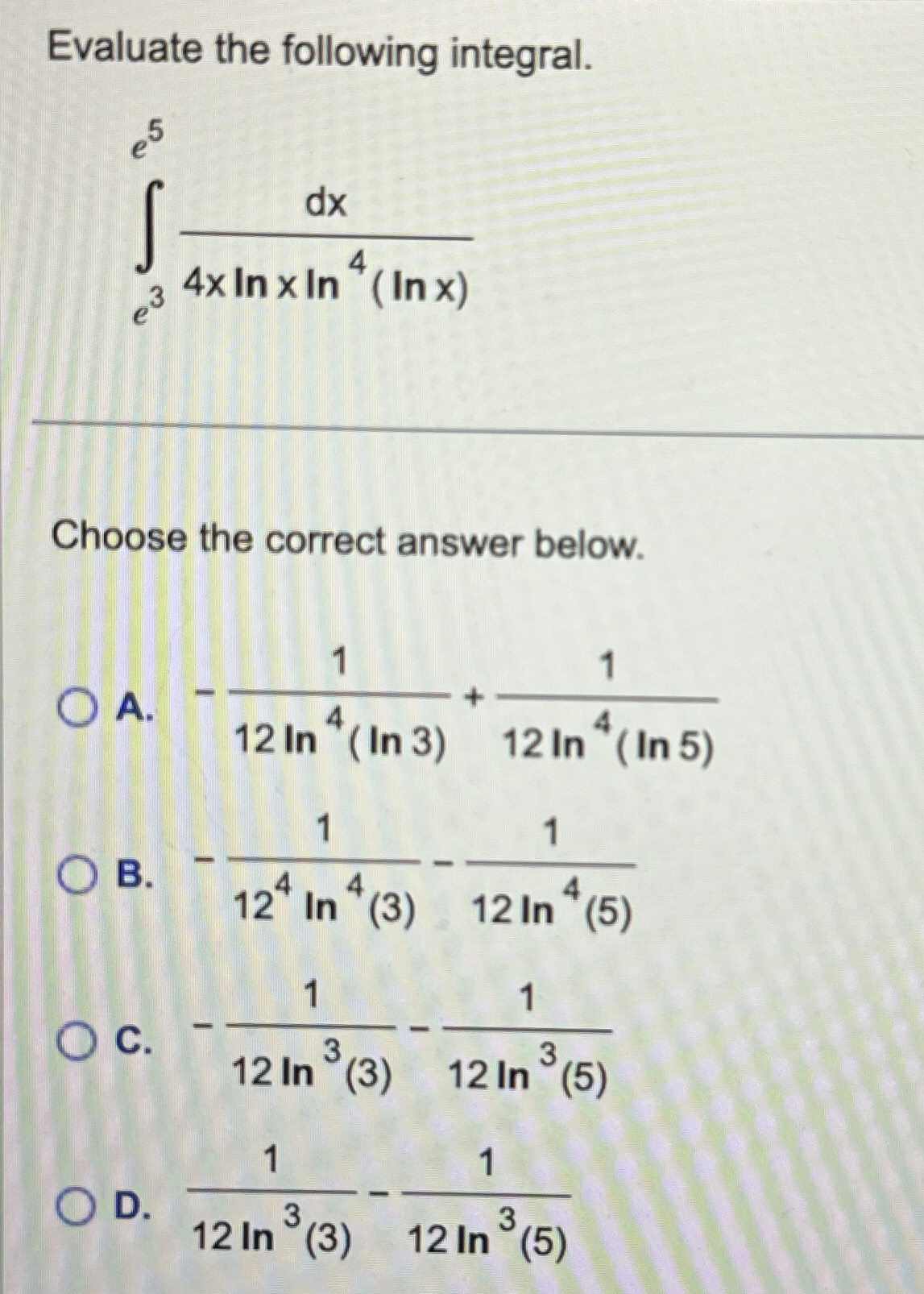 Solved Evaluate the following | Chegg.com