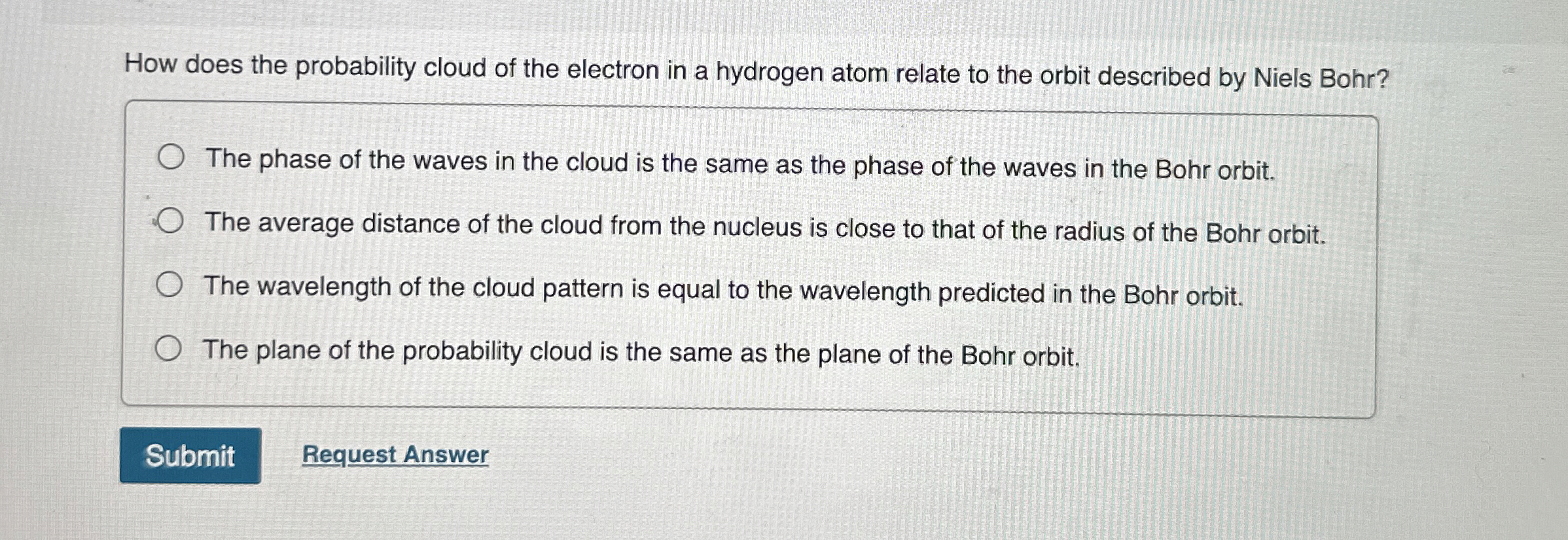 Solved How does the probability cloud of the electron in a | Chegg.com