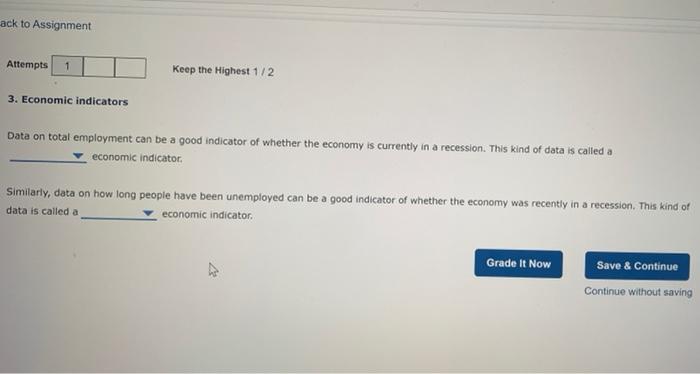 Solved ack to Assignment Attempts 1 Keep the Highest 1/2 3. | Chegg.com