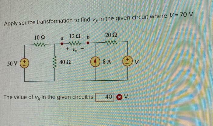 Solved Apply source transformation to find vy in the given | Chegg.com