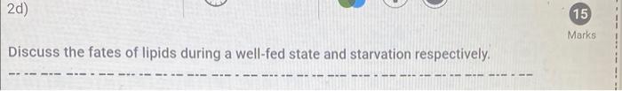 Solved Discuss the fates of lipids during a well-fed state | Chegg.com