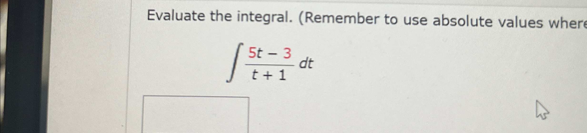 Solved Evaluate the integral. (Remember to use absolute | Chegg.com