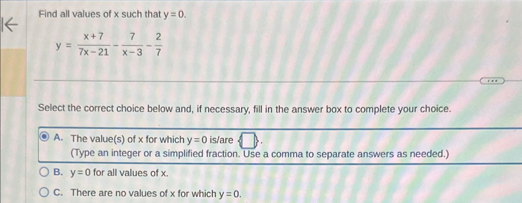 Solved Find all values of x ﻿such that | Chegg.com