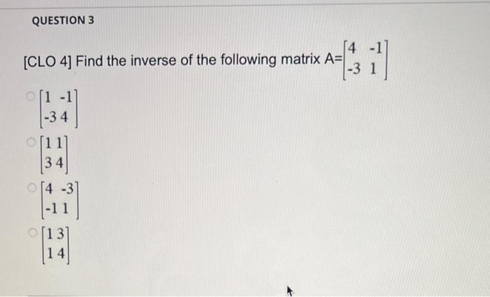 Solved Using matrix operations, solve the system of linear | Chegg.com