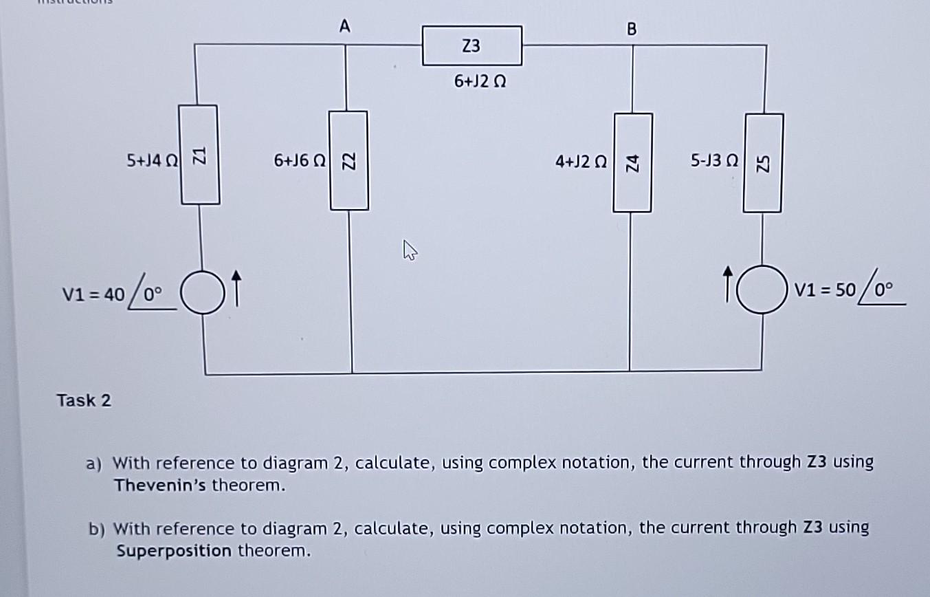 Solved Task 2 a) With reference to diagram 2, calculate, | Chegg.com