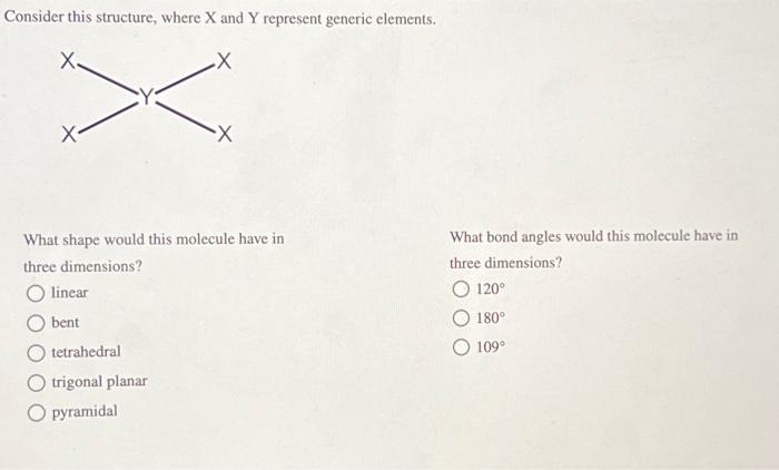Solved Consider this structure, where X and Y represent | Chegg.com