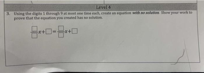 Solved Level 4 3. Using the digits 1 through 9 at most one | Chegg.com