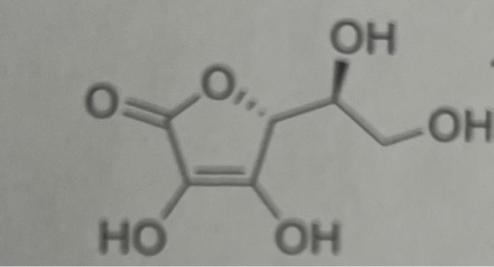 Solved using the structure of absorbic acid draw the | Chegg.com