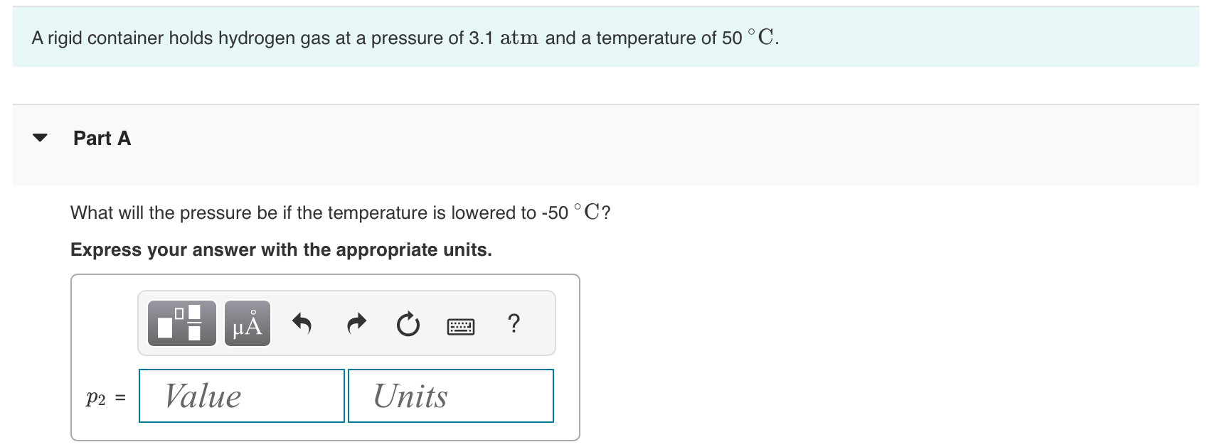Solved A rigid container holds hydrogen gas at a pressure of | Chegg.com