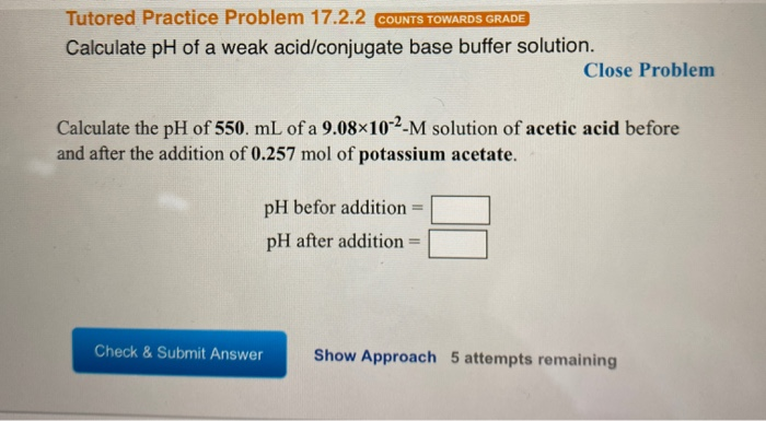 Solved Tutored Practice Problem 17.2.2 COUNTS TOWARDS GRADE | Chegg.com