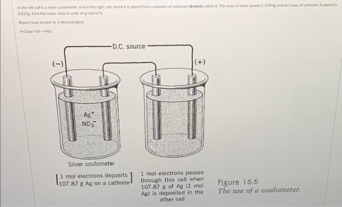 Solved In the lett cell is a silver coulometer, and in the | Chegg.com