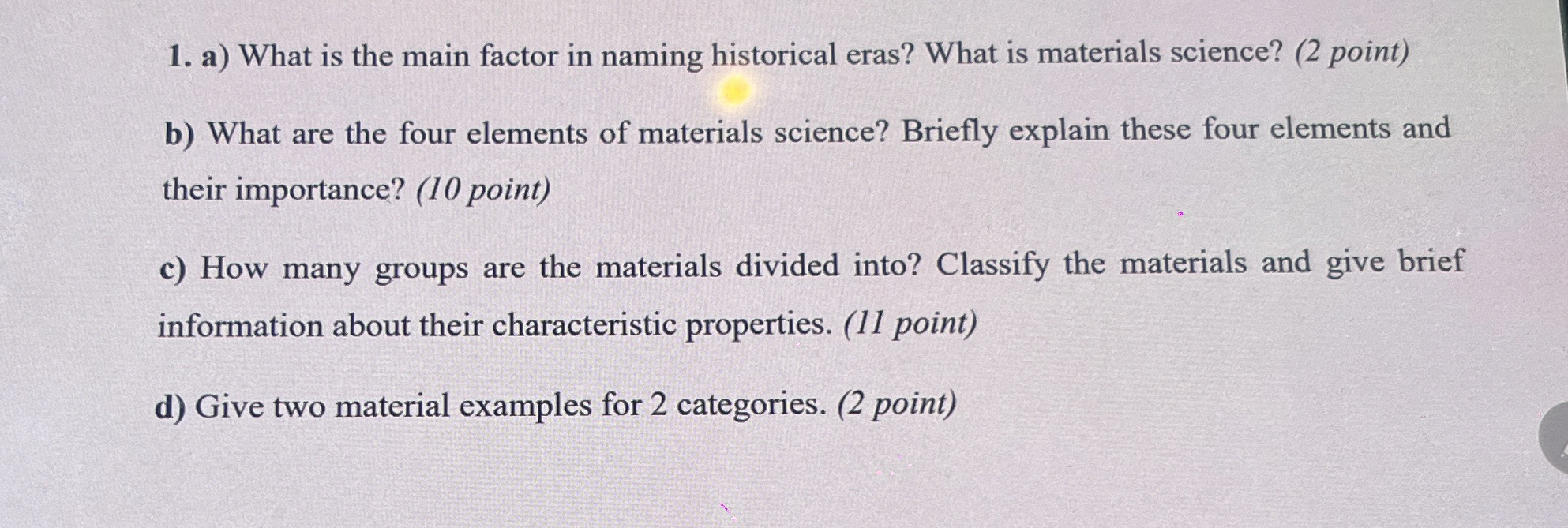 Solved a) ﻿What is the main factor in naming historical | Chegg.com