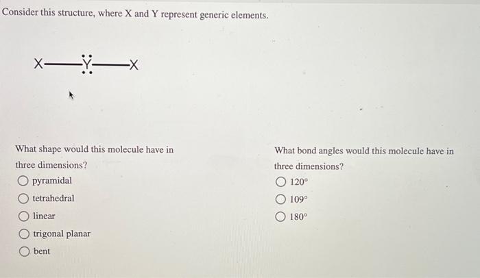 Solved Consider this structure, where X and Y represent | Chegg.com