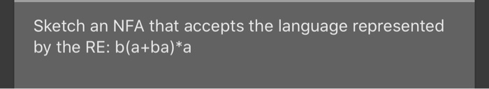 Solved Sketch an NFA that accepts the language represented | Chegg.com
