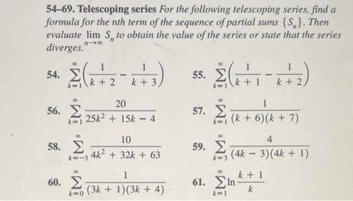 Solved 18–20. Evaluating geometric series two ways Evaluate | Chegg.com