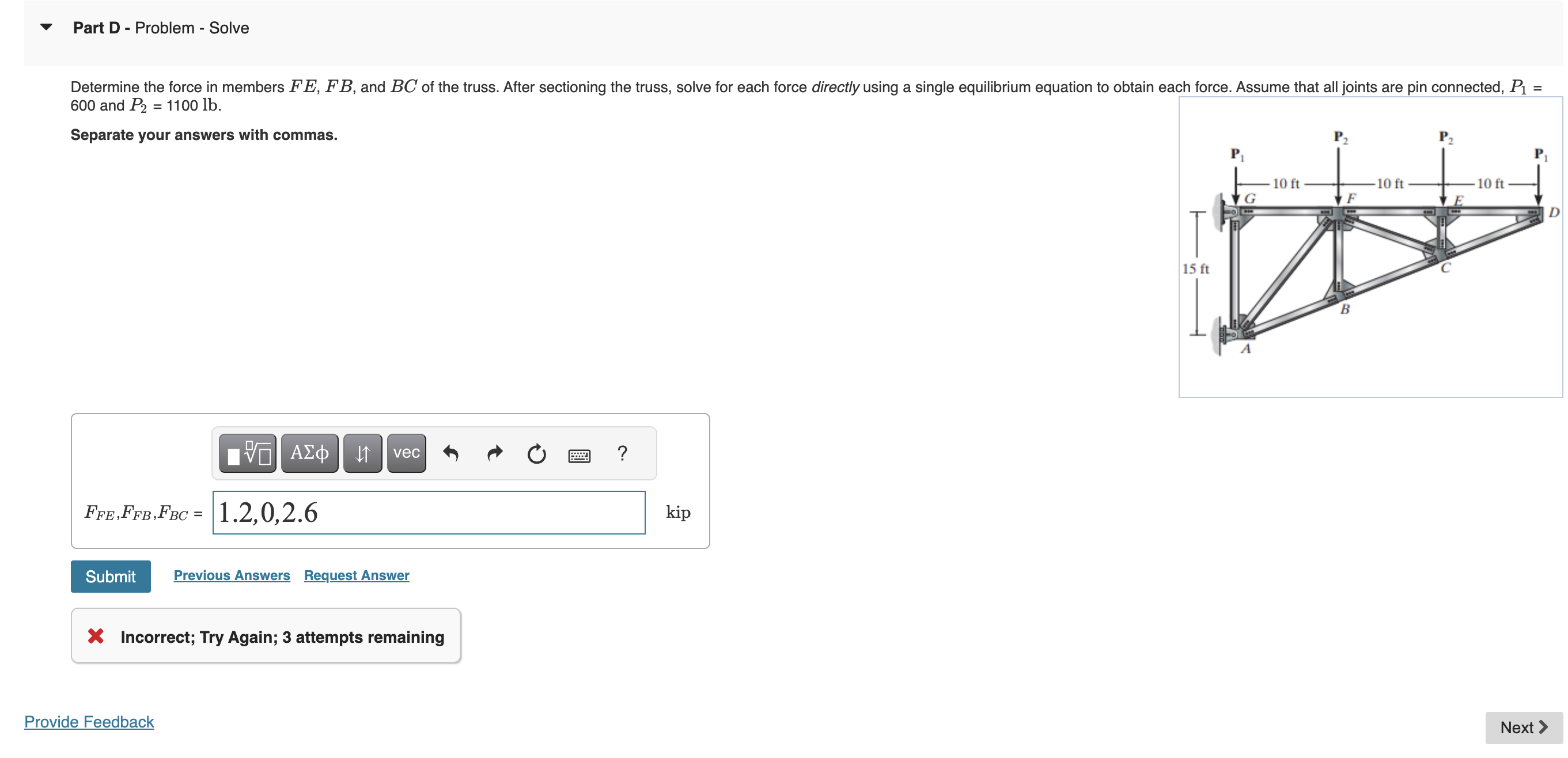 Solved Part D - ﻿Problem - ﻿Solve 600 ﻿and | Chegg.com