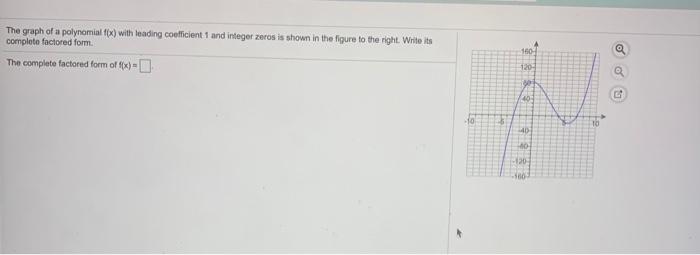 Solved The graph of a polynomial fox) with leading | Chegg.com