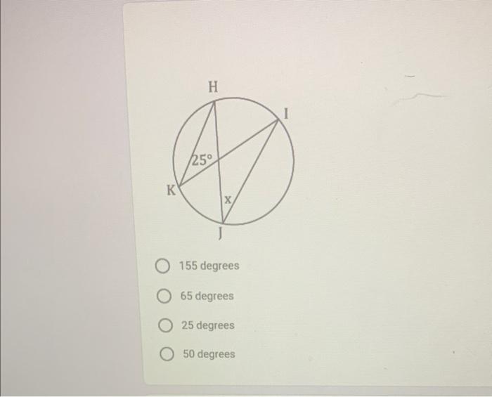 Solved 155 degrees 65 degrees 25 degrees 50 degrees 135 | Chegg.com
