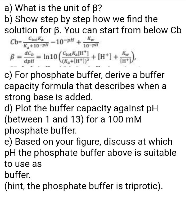 Solved Hi, I need help to solve those question about buffer | Chegg.com