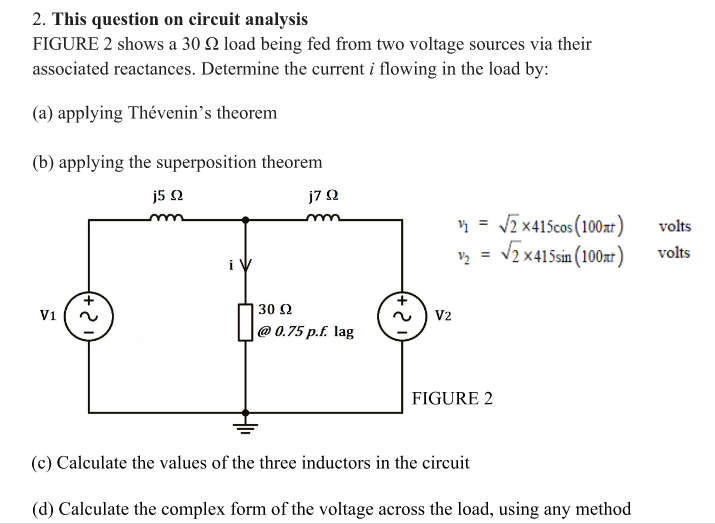 Solved This question on circuit analysis. FIGURE 2 ﻿shows a | Chegg.com